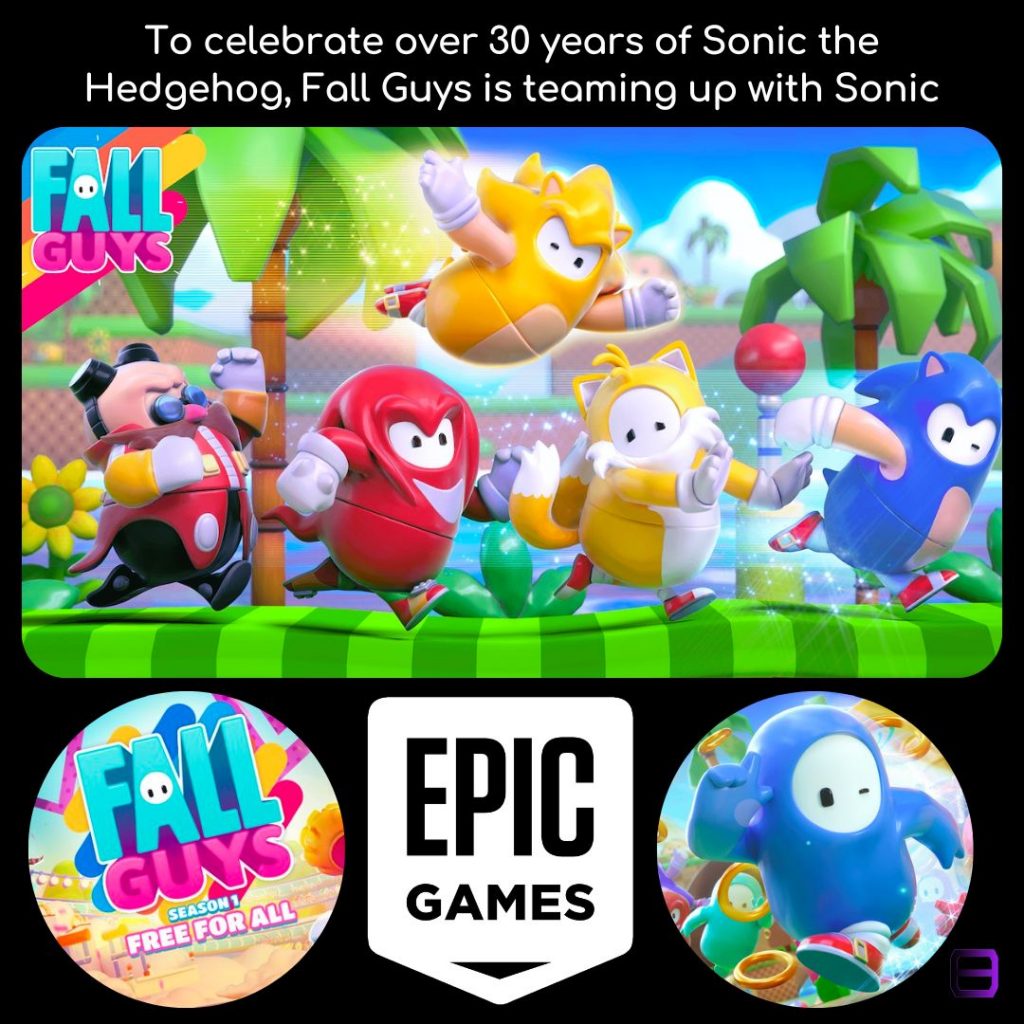 Fall Guys Teams Up With Sonic Celebrating Over 30 Years of Sonic The ...