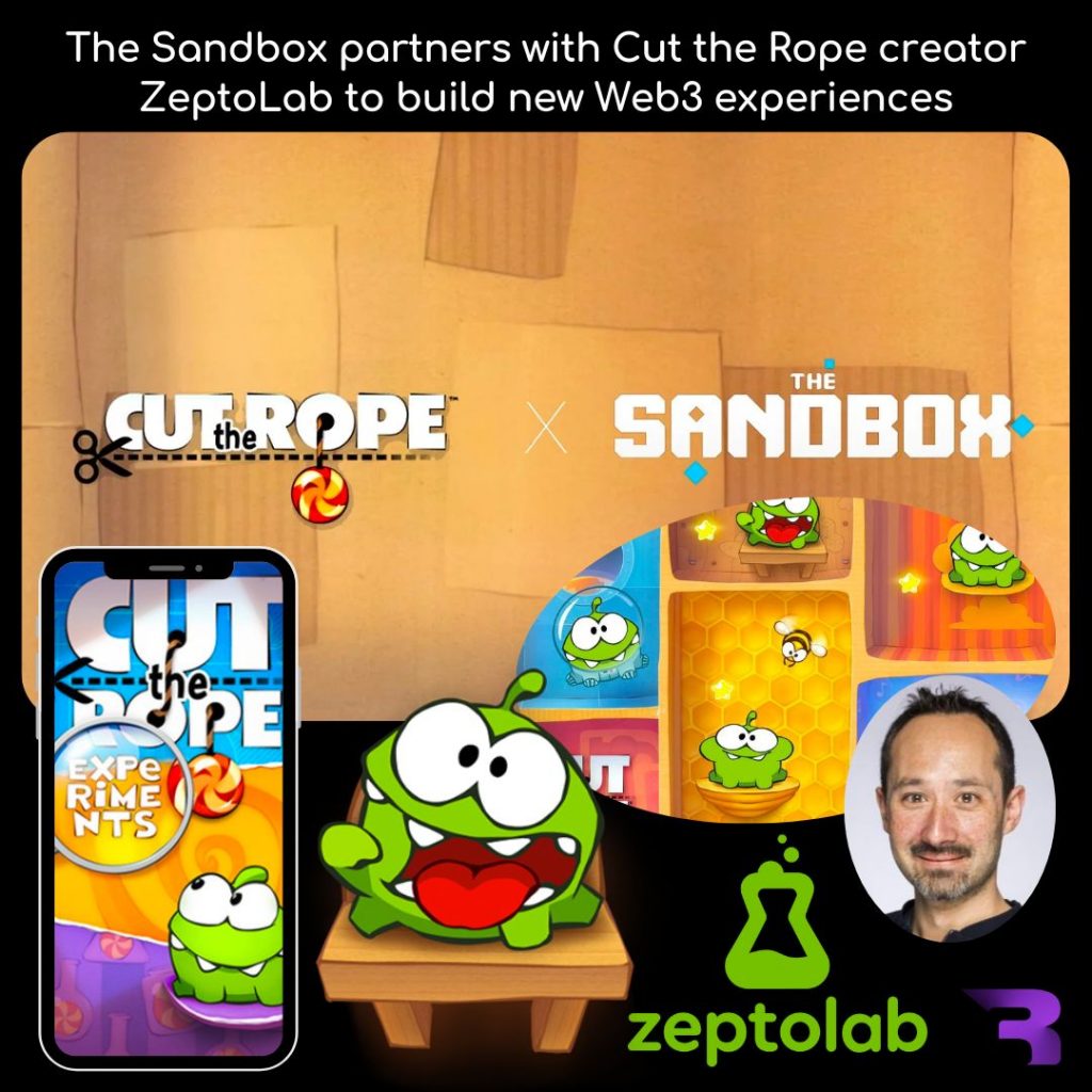 The Sandbox Partners With Cut The Rope Creator ZeptoLab To Build New ...