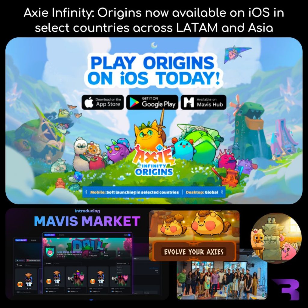Axie Infinity: Origins Now Available on iOS In Select Countries Across LATAM and Asia | RE3W.IO
